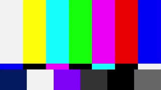 消えそうで消えない深夜のカラーバーの動画｜無料の動画素材サイト「動画AC」