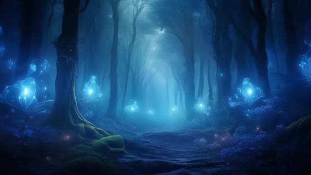 夜の森の動画｜無料の動画素材サイト「動画AC」