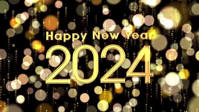 HappyNewYear2024 (金)の動画｜無料の動画素材サイト「動画AC」
