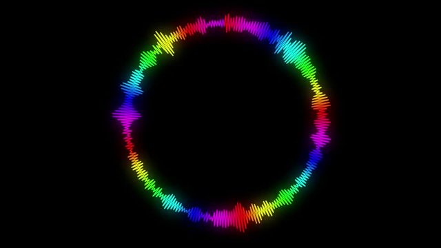 waveform circle - Free Video Material Site｜videoAC